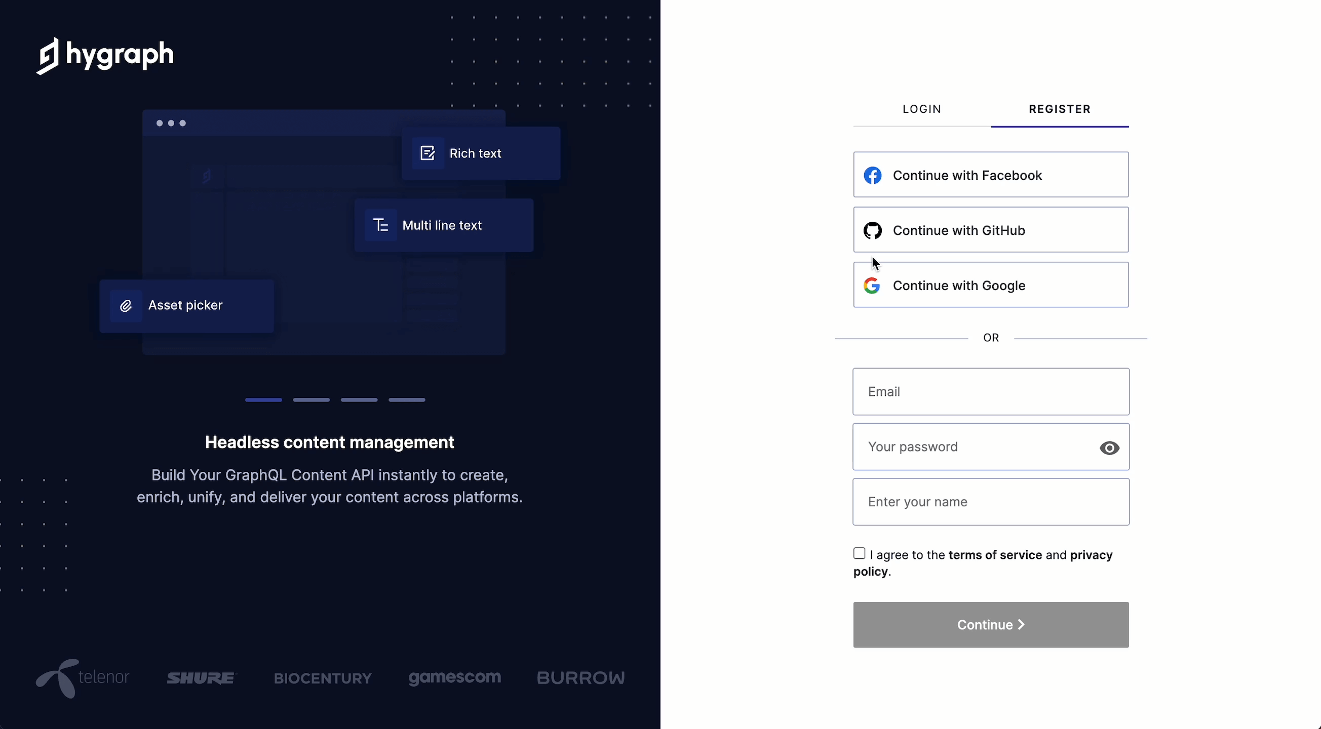 Hygraph | UI, UX Design | SaaS | Application Design | saas ui